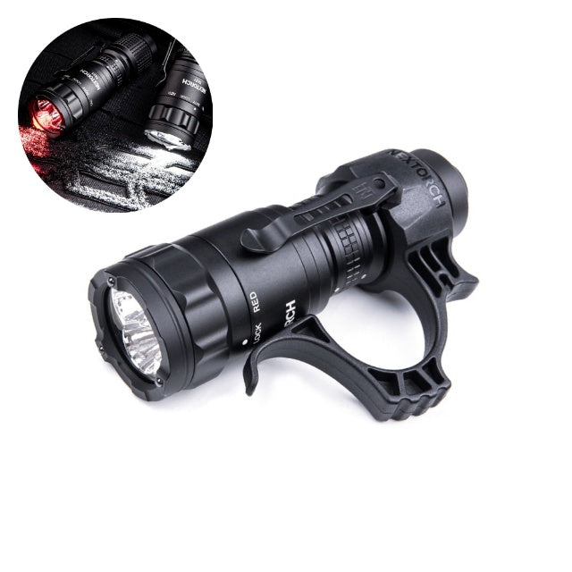 NEXTORCH（ネクストーチ）TA21 Flashlight [3段階白色調光＋ストロボ＋赤色点灯フラッシュライト][CR123Ax1本 ...