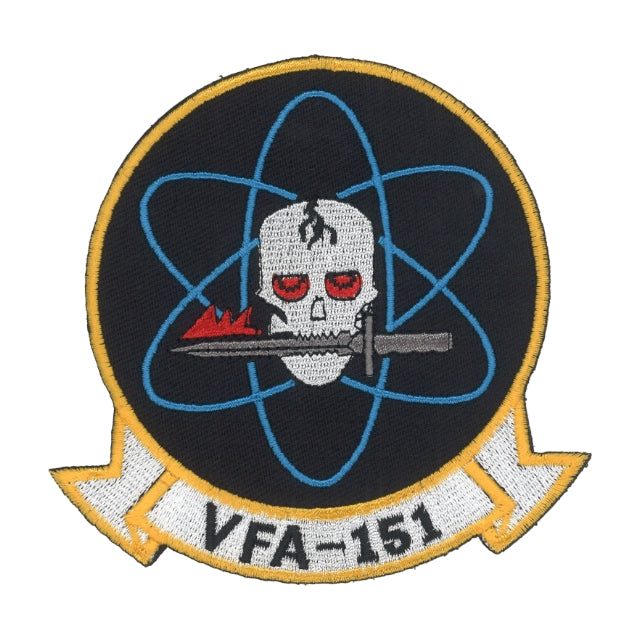 Military Patch（ミリタリーパッチ）VFA-151（第151戦闘攻撃飛行隊）「ビジランティーズ」SQパッチ [フック付き]【レタ ...